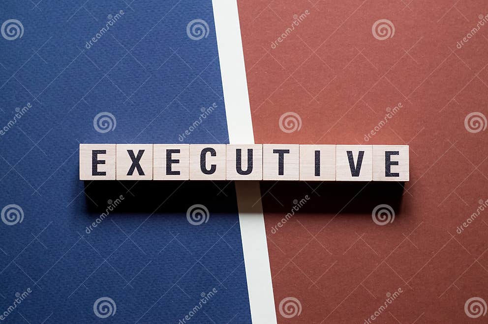 Executive Word Concept on Cubes Stock Image - Image of executive, cloud ...