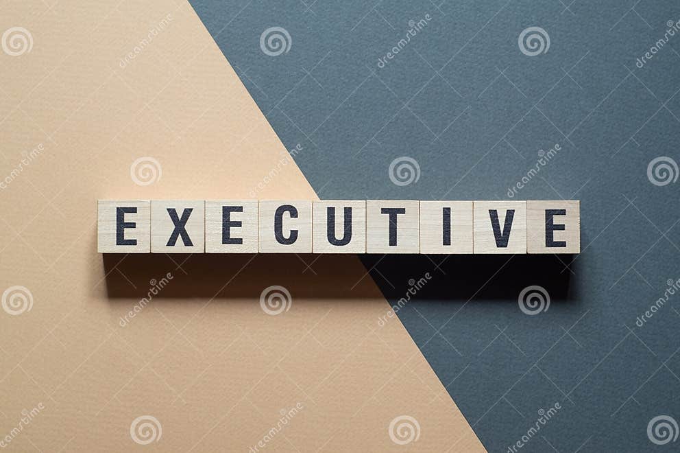 Executive - Word Concept on Cubes Stock Image - Image of corporate ...