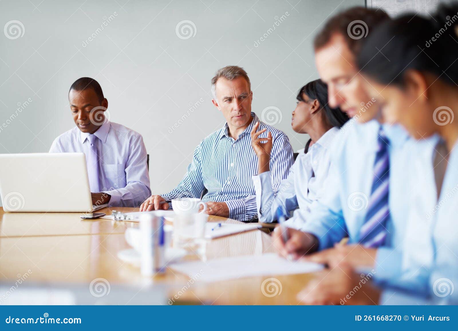 Executives in Discussion before Meeting. Executives in Board Room for ...