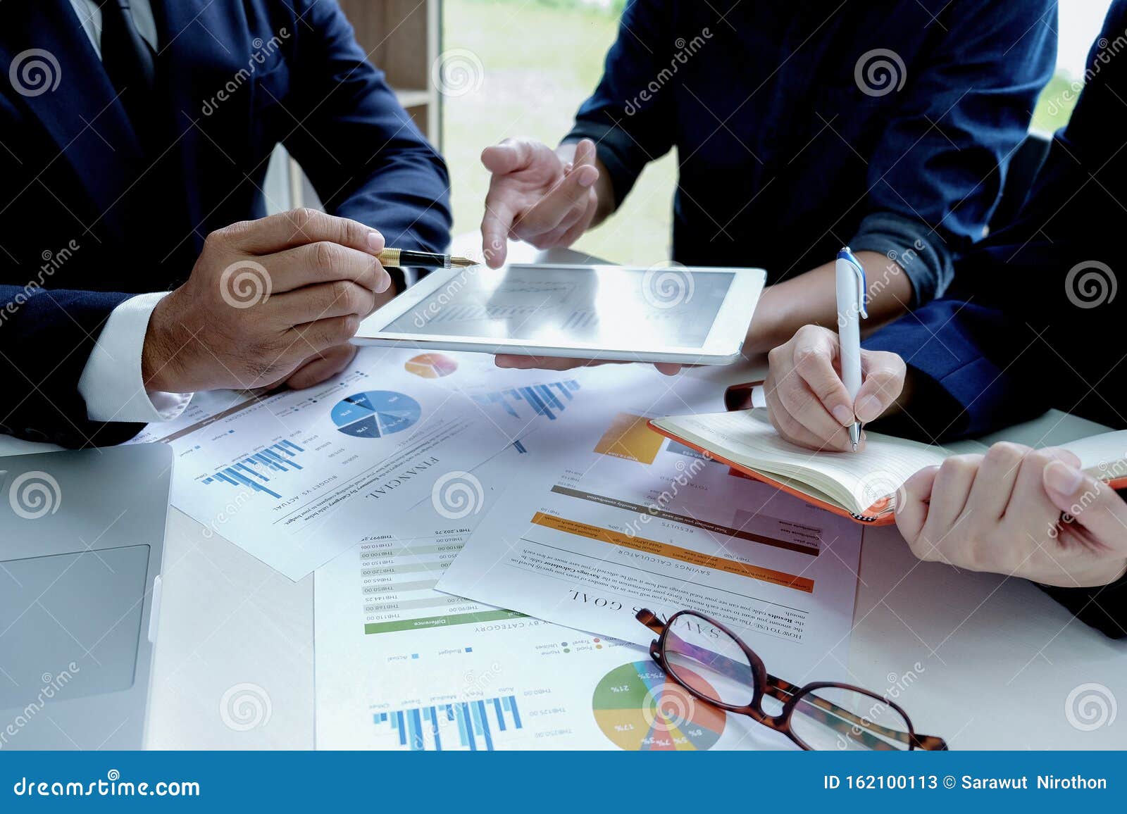 Executives are Ordering Staff. Secretary To Record Work Documents ...