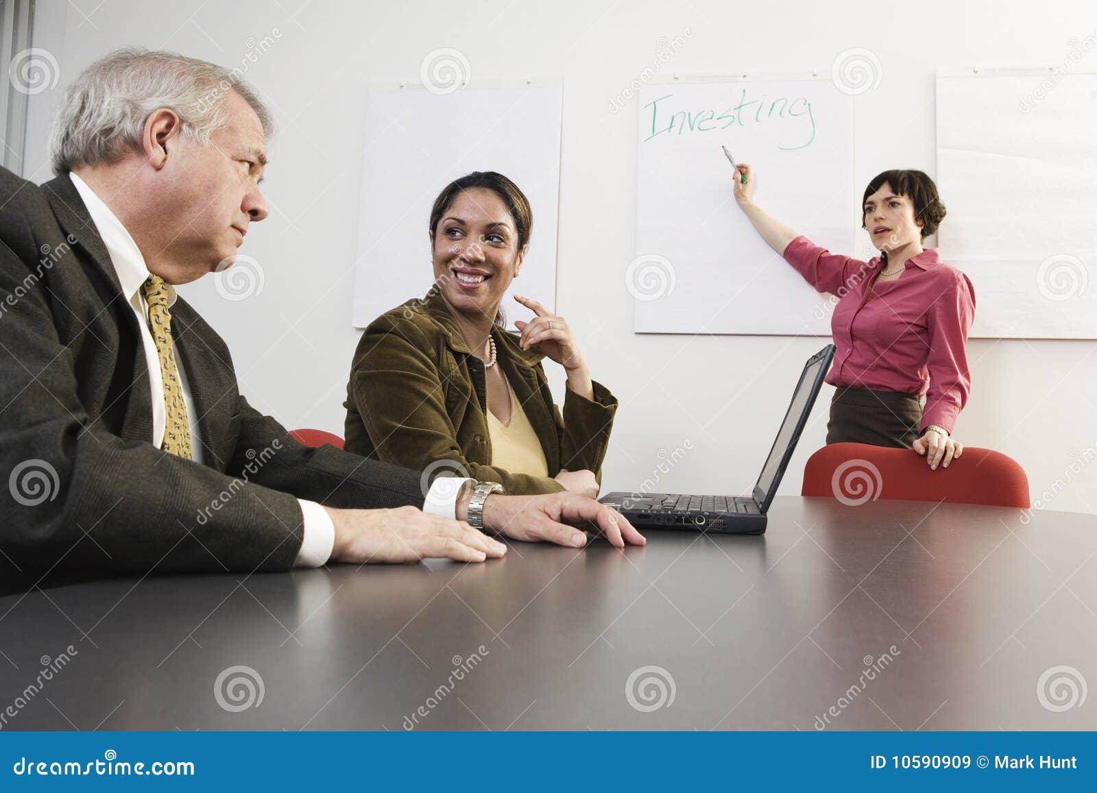 Executives in a Presentation. Stock Image - Image of horizontal ...
