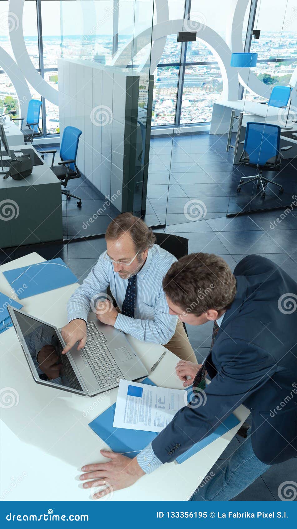 Executives at work stock image. Image of report, person - 133356195