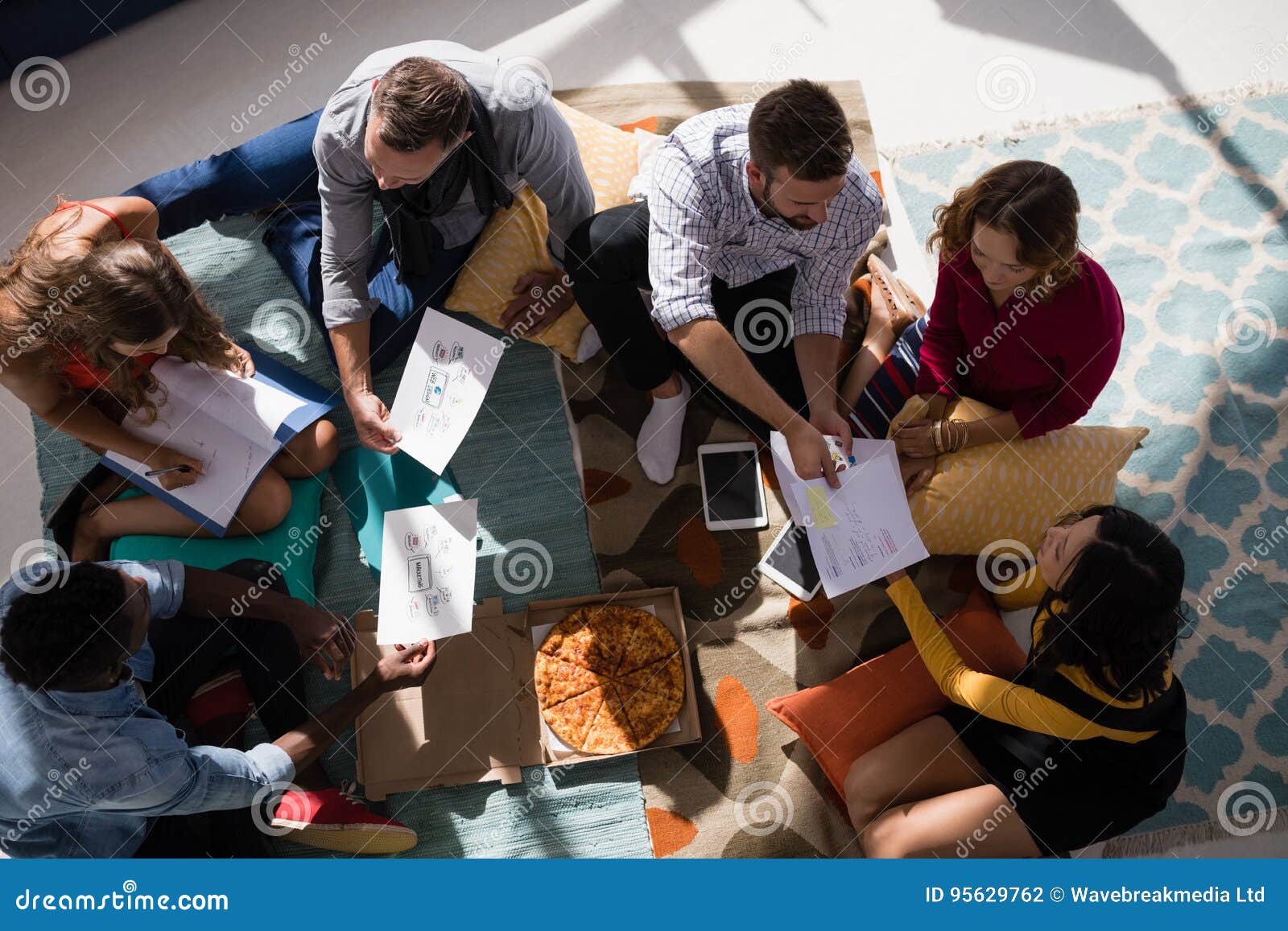 Executives Working Together in Office Stock Photo - Image of discussion ...