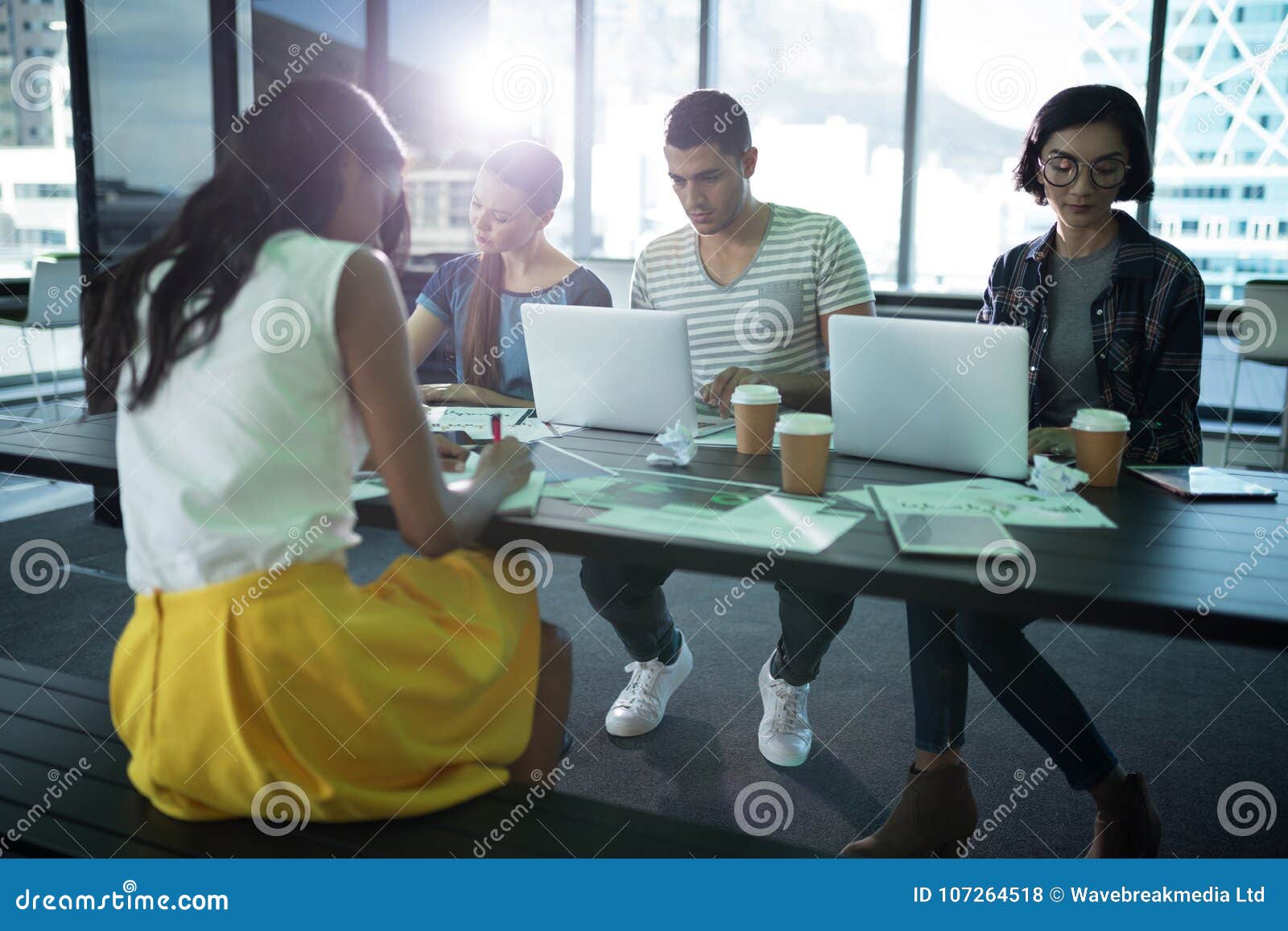 Executives Working Together in Office Stock Photo - Image of career ...
