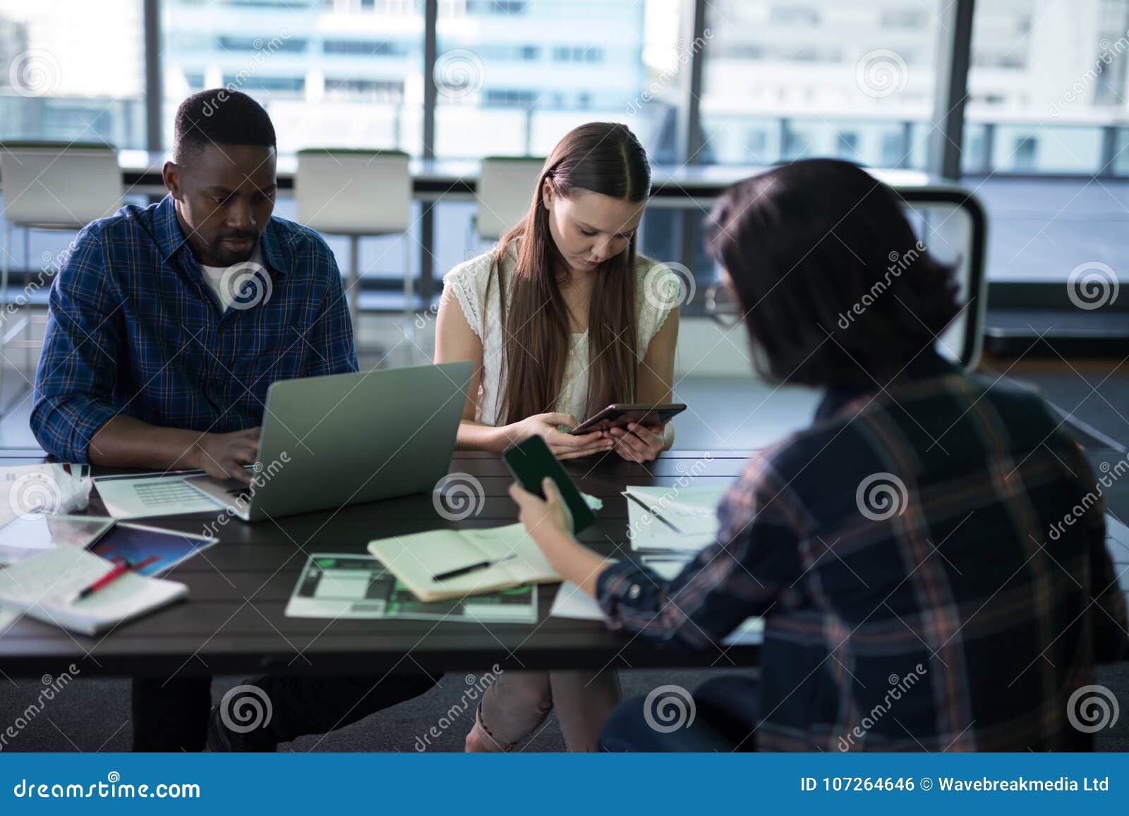 Executives Working Together in Office Stock Photo - Image of indoors ...