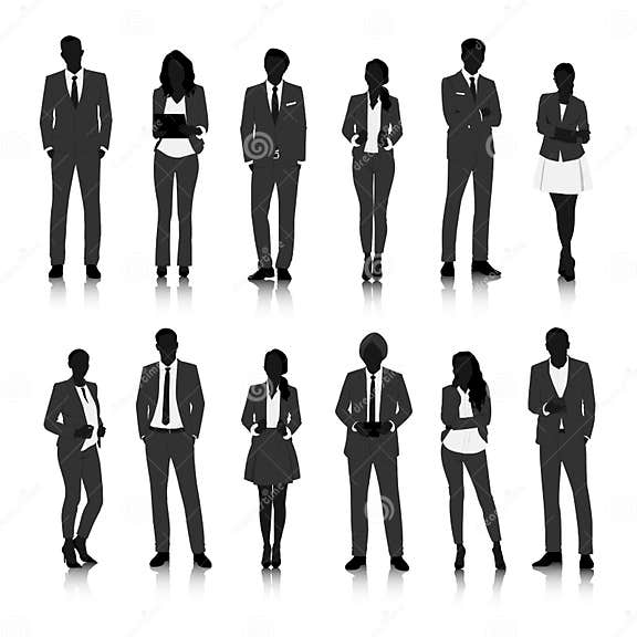 Executivos Do Conceito Da Ilustração Do Vetor Ui Ilustração Do Vetor