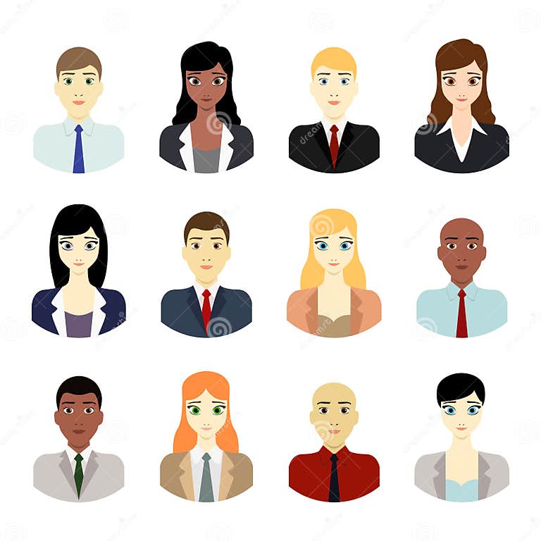 Executivos Dos Avatars Ilustração Do Vetor Ilustração De Moderno