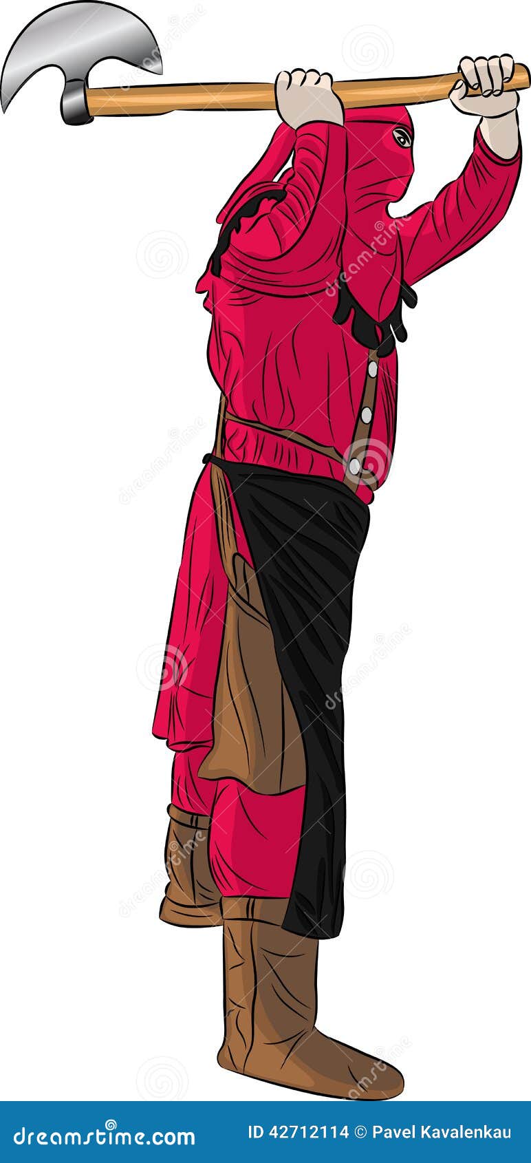 Executor do vetor ilustração do vetor. Ilustração de tortura - 42712114