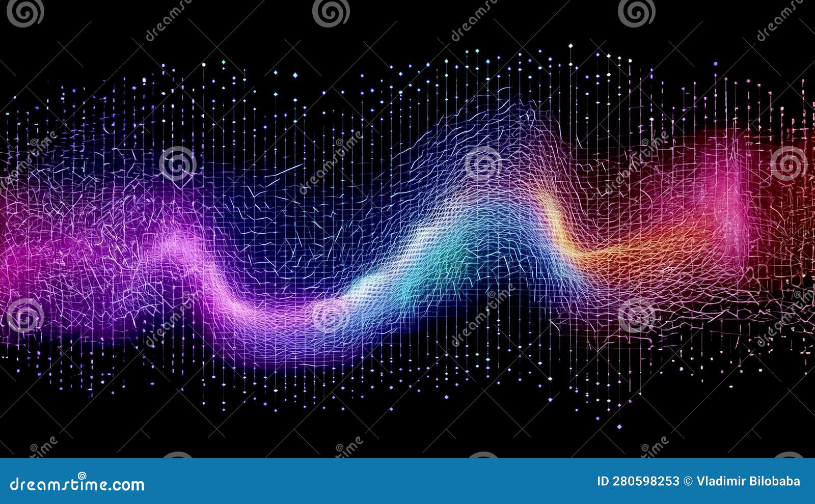 An Exemplary Generation of Audio Signals Stock Illustration ...