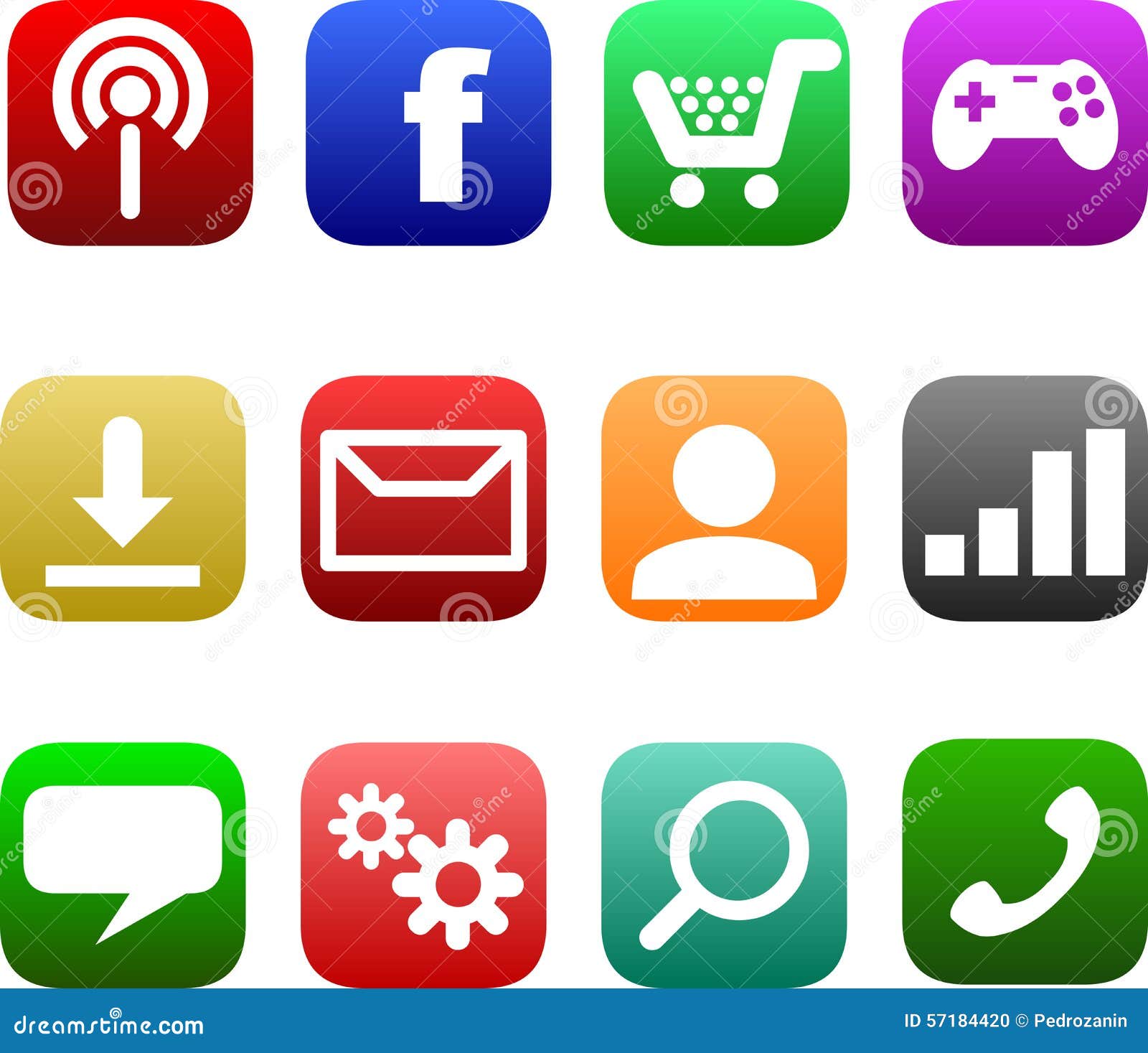 Exemple d'icône d'Apps image éditorial. Illustration du exemple - 57184420