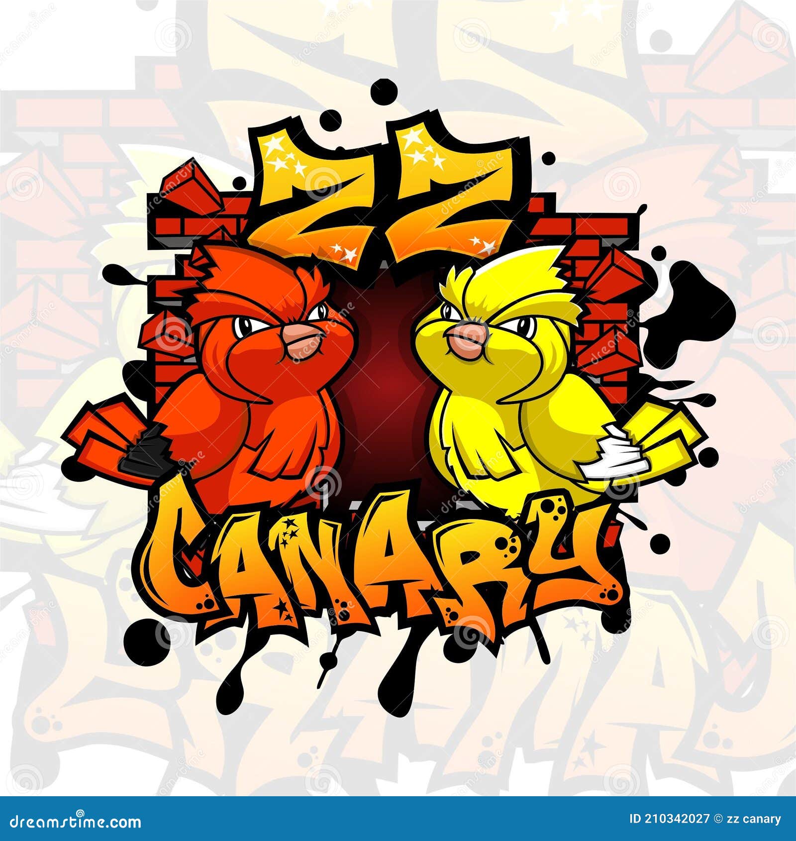 Exemple de logo canari illustration stock. Illustration du conception ...