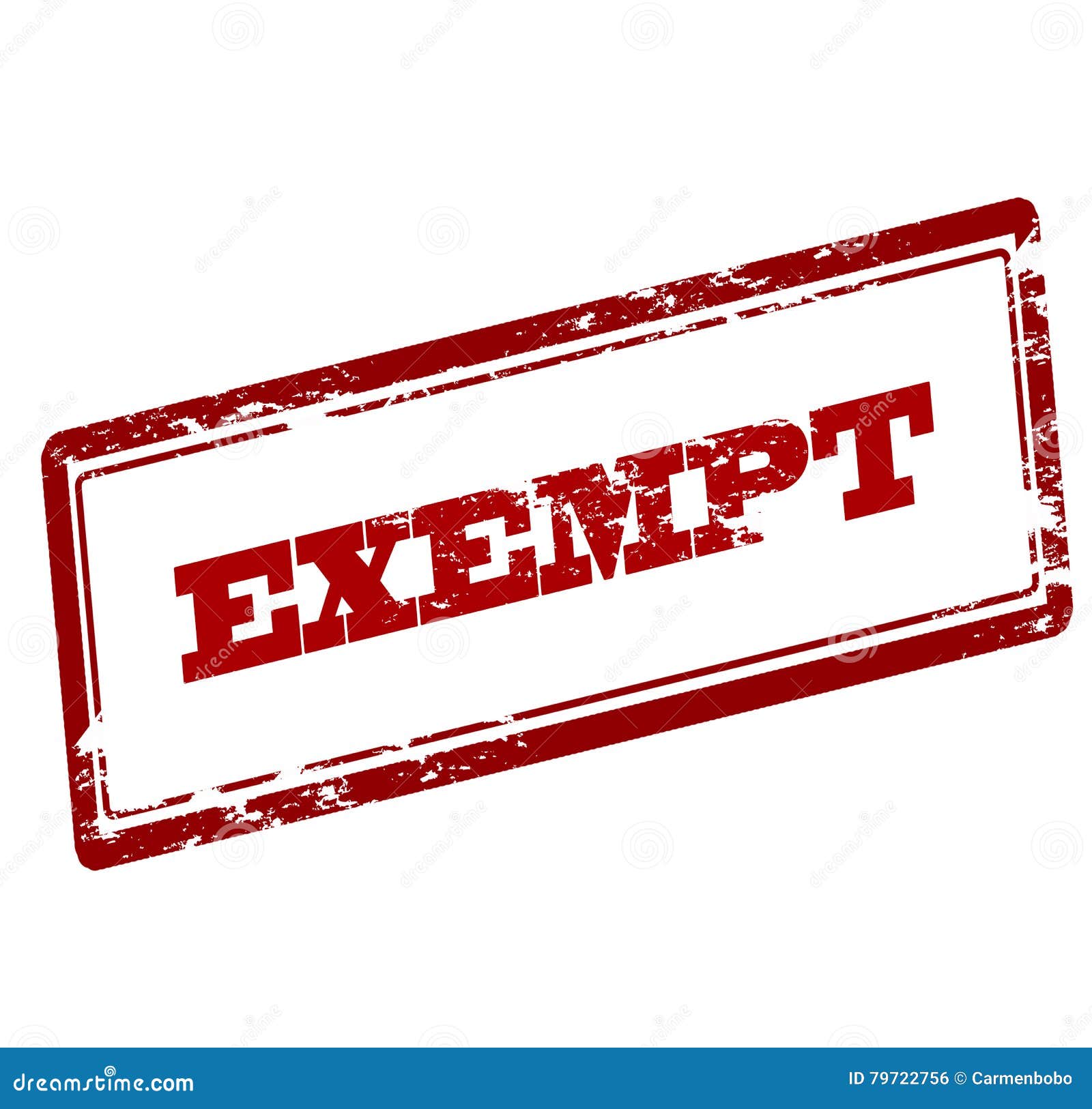 Exempt stock vector. Illustration of relieve, absolve - 79722756