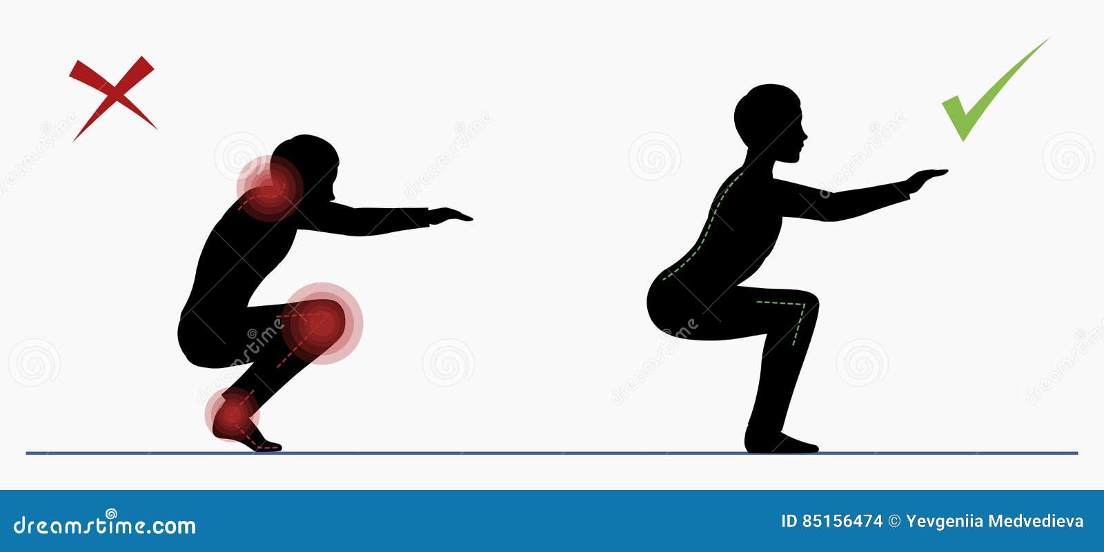 Exercice De Sport Postures Accroupies De Formation Physique ...