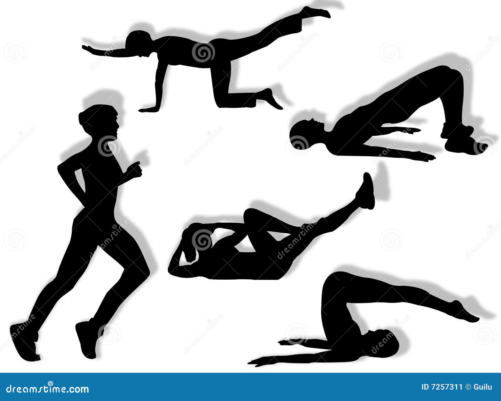 Exercices De Forme Physique Illustration Stock - Illustration du ...