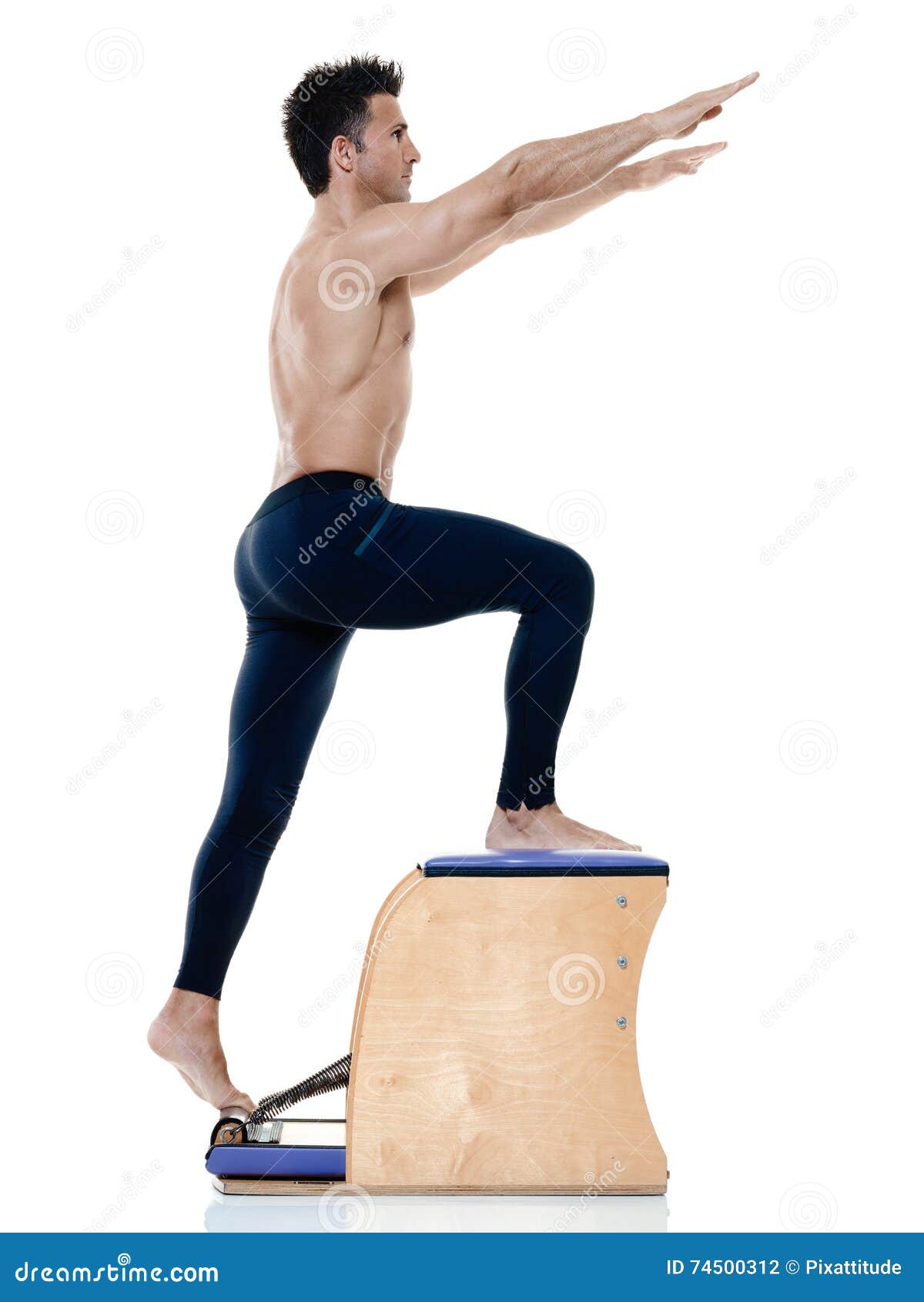 Exercices De Pilates De Forme Physique D'homme Photo stock - Image du ...