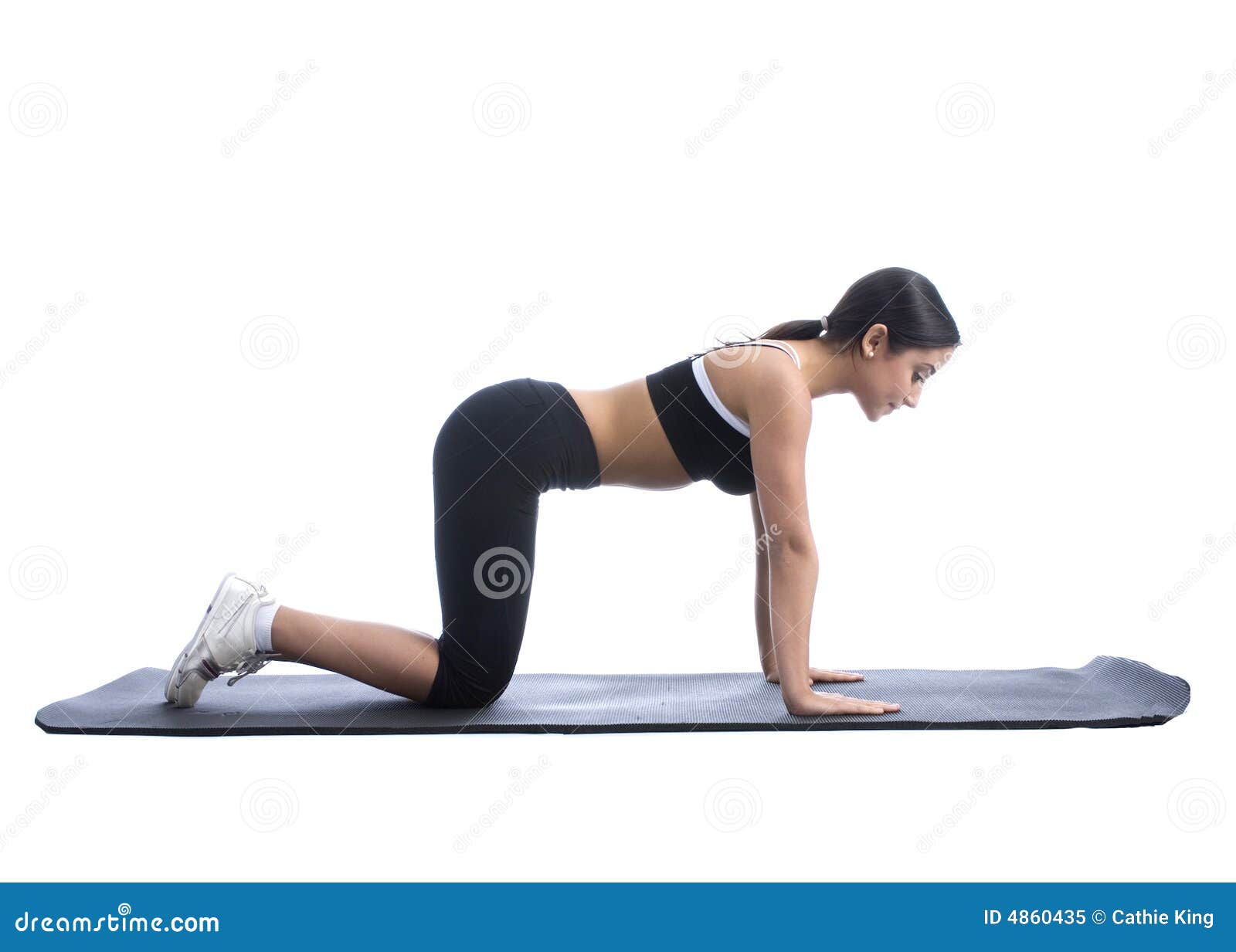 Exercise stock image. Image of fitness, step, stretching - 4860435