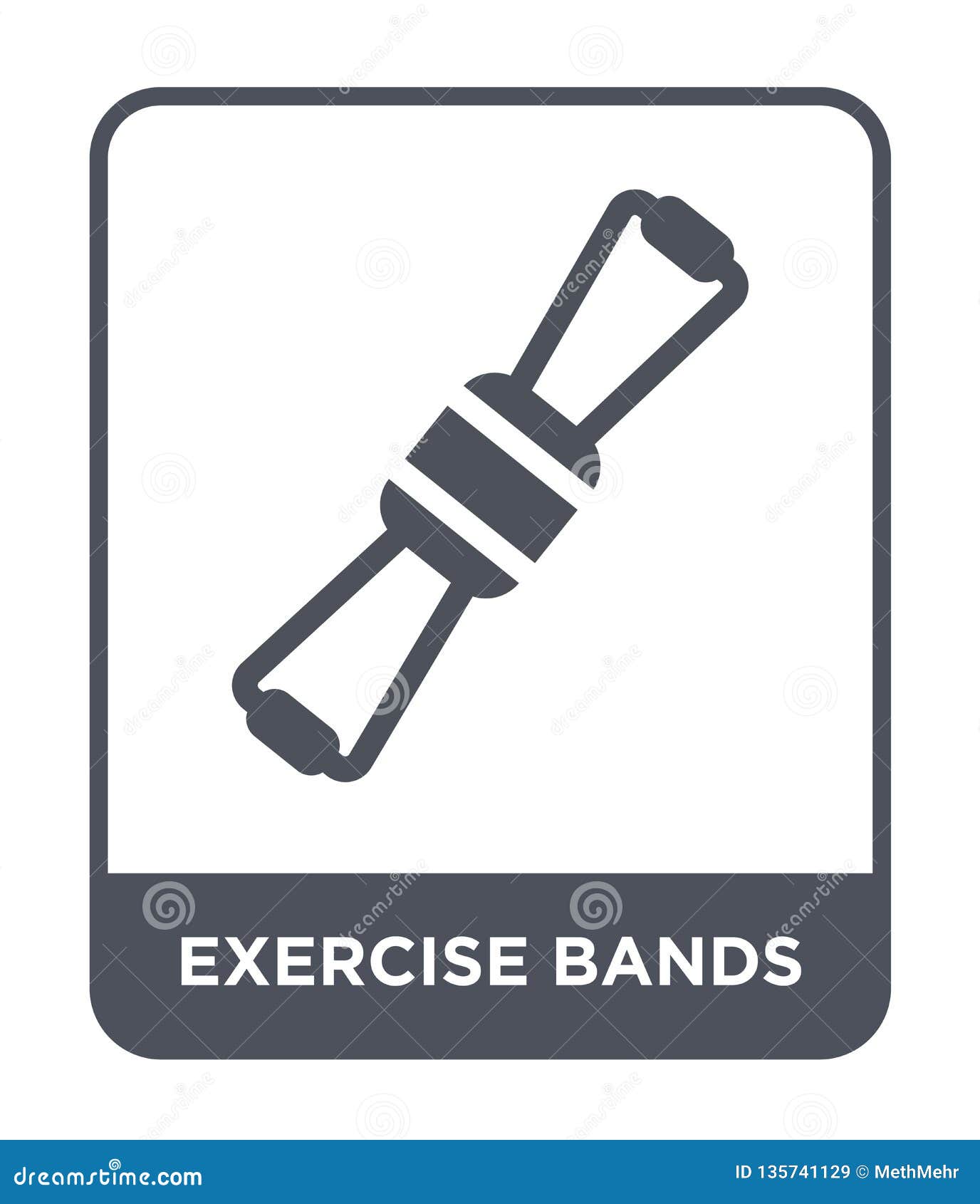 Exercise Bands Icon in Trendy Design Style. Exercise Bands Icon ...
