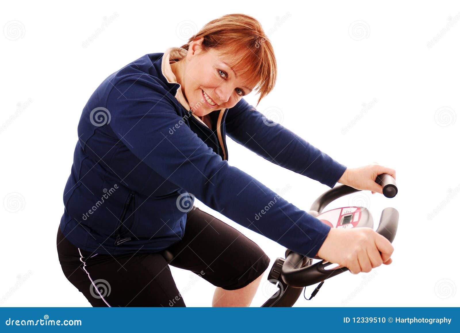 Exercise bike stock photo. Image of exercise, exercising - 12339510