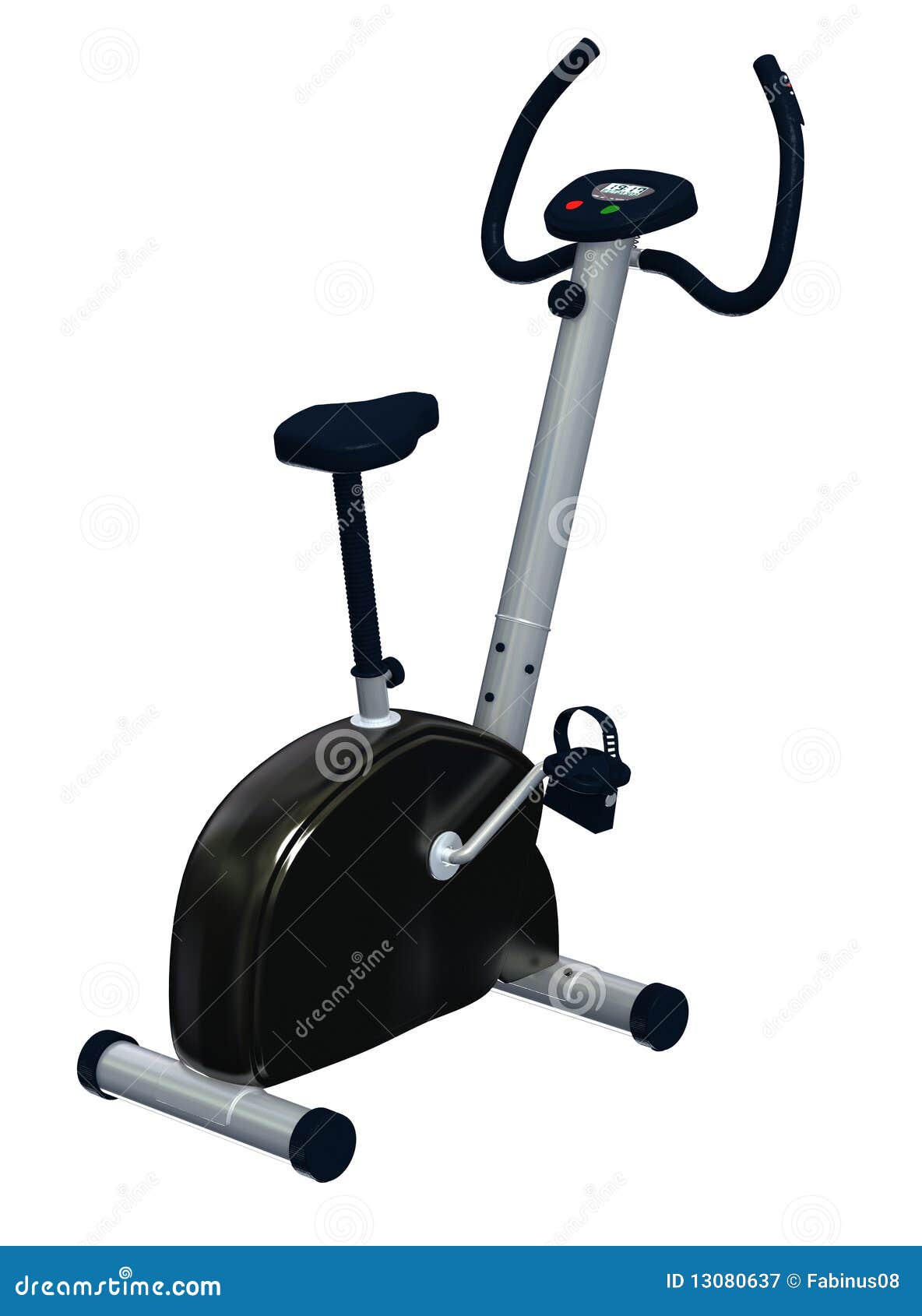Exercise bike stock illustration. Illustration of care - 13080637