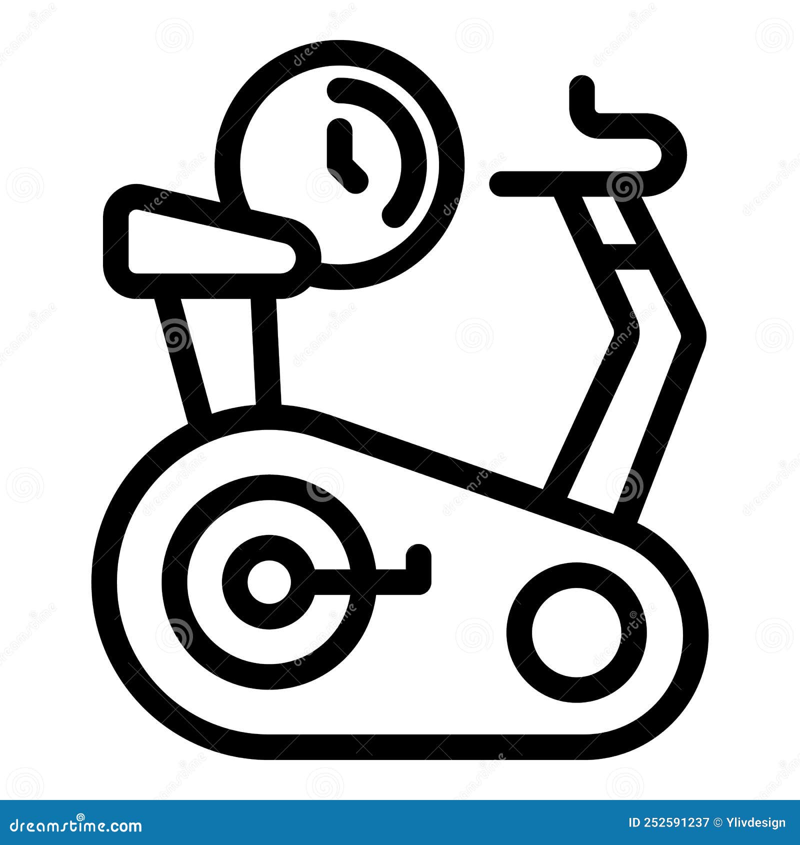 Exercise Bike Icon Outline Vector. Run Program Stock Illustration ...