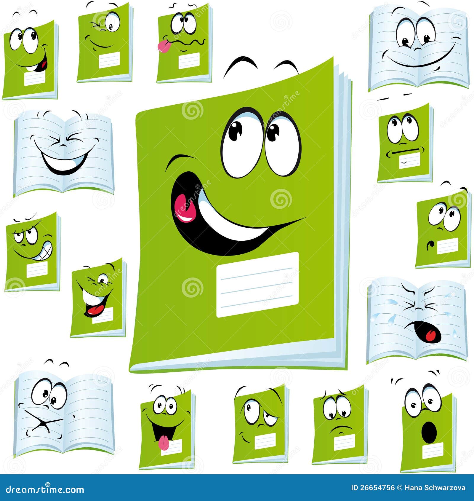 Exercise Book Cartoon Vector Illustration | CartoonDealer.com #26654756