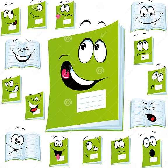 Exercise book cartoon stock vector. Illustration of book - 26654756