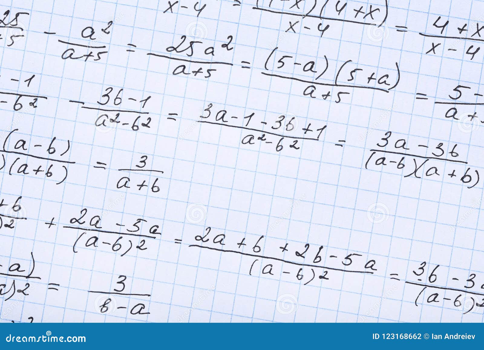 Exercise book stock photo. Image of plus, knowledge - 123168662