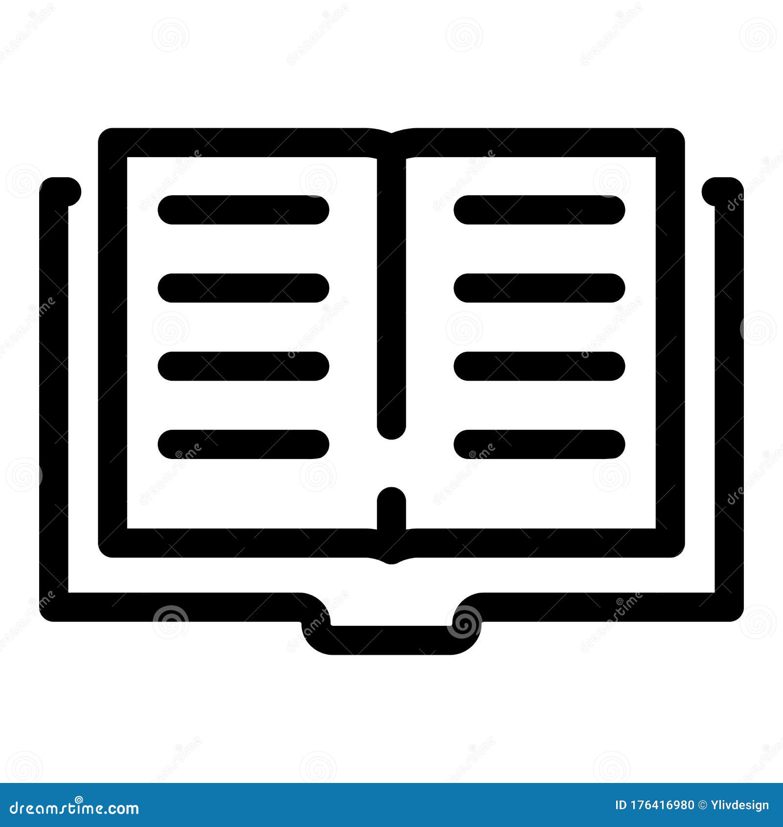 Exercise Book Icon, Outline Style Stock Vector - Illustration of ...