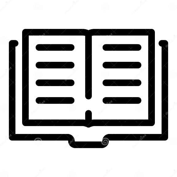 Exercise Book Icon, Outline Style Stock Vector - Illustration of ...