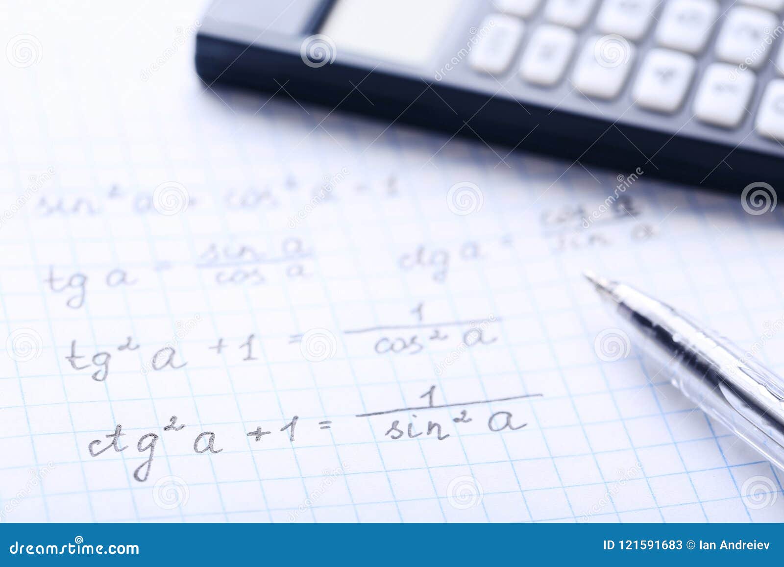 Maths formulas stock image. Image of number, classroom - 121591683