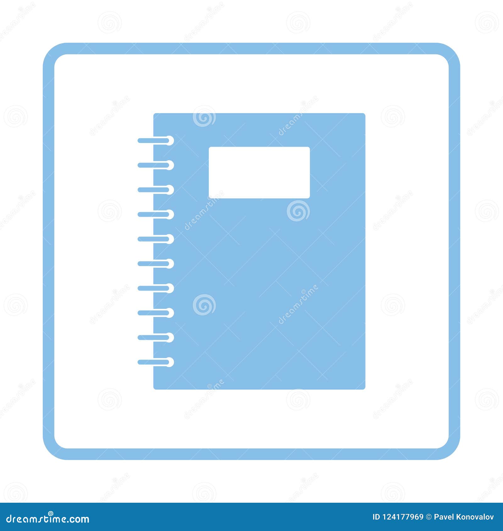 Exercise Book with Pen Icon Stock Vector - Illustration of book, draw ...
