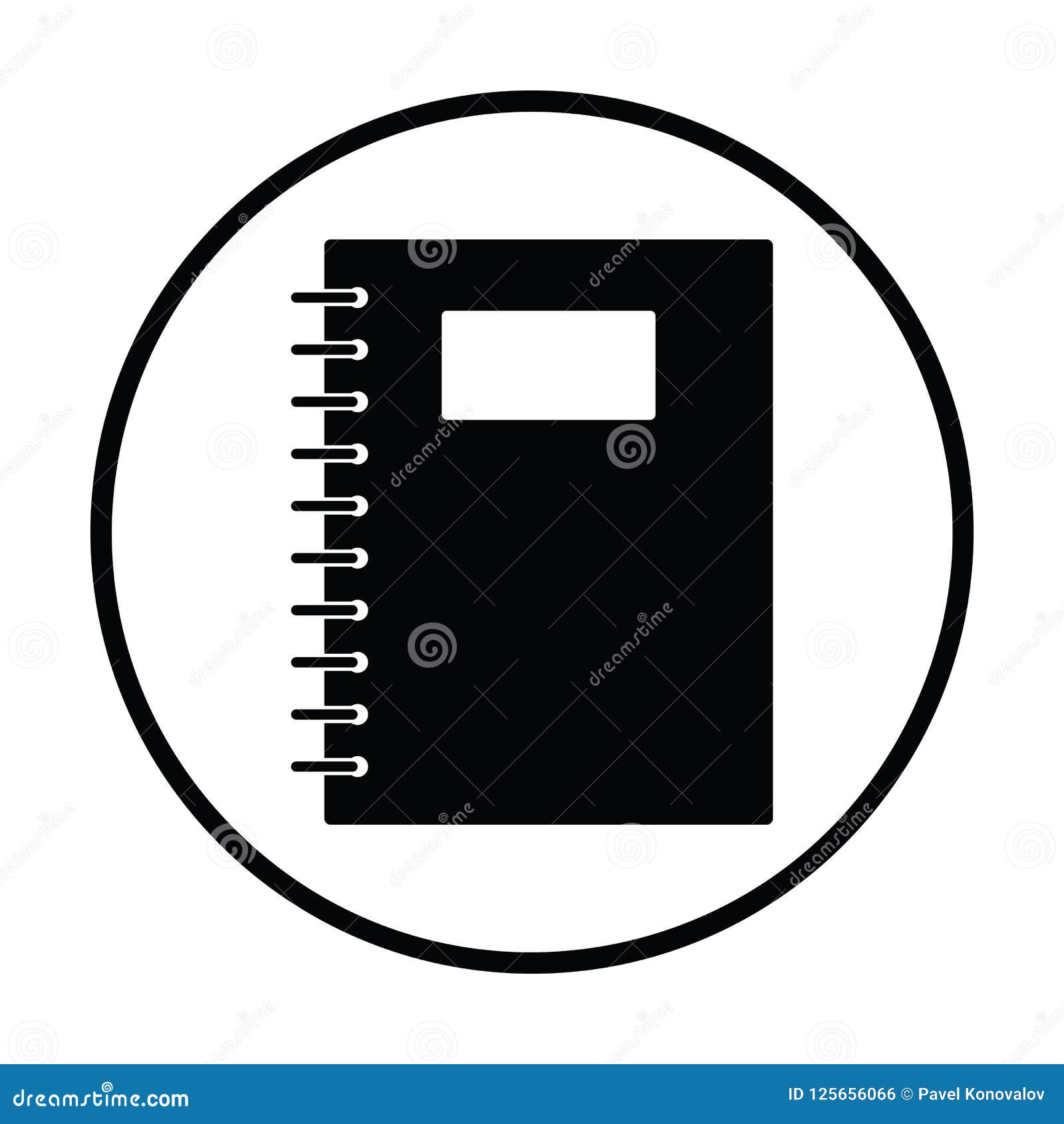 Exercise Book with Pen Icon Stock Vector - Illustration of book ...