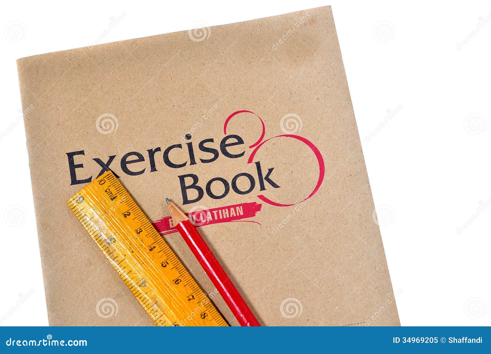 Book Ruler Pencil Stock Photos - Royalty Free Stock Images