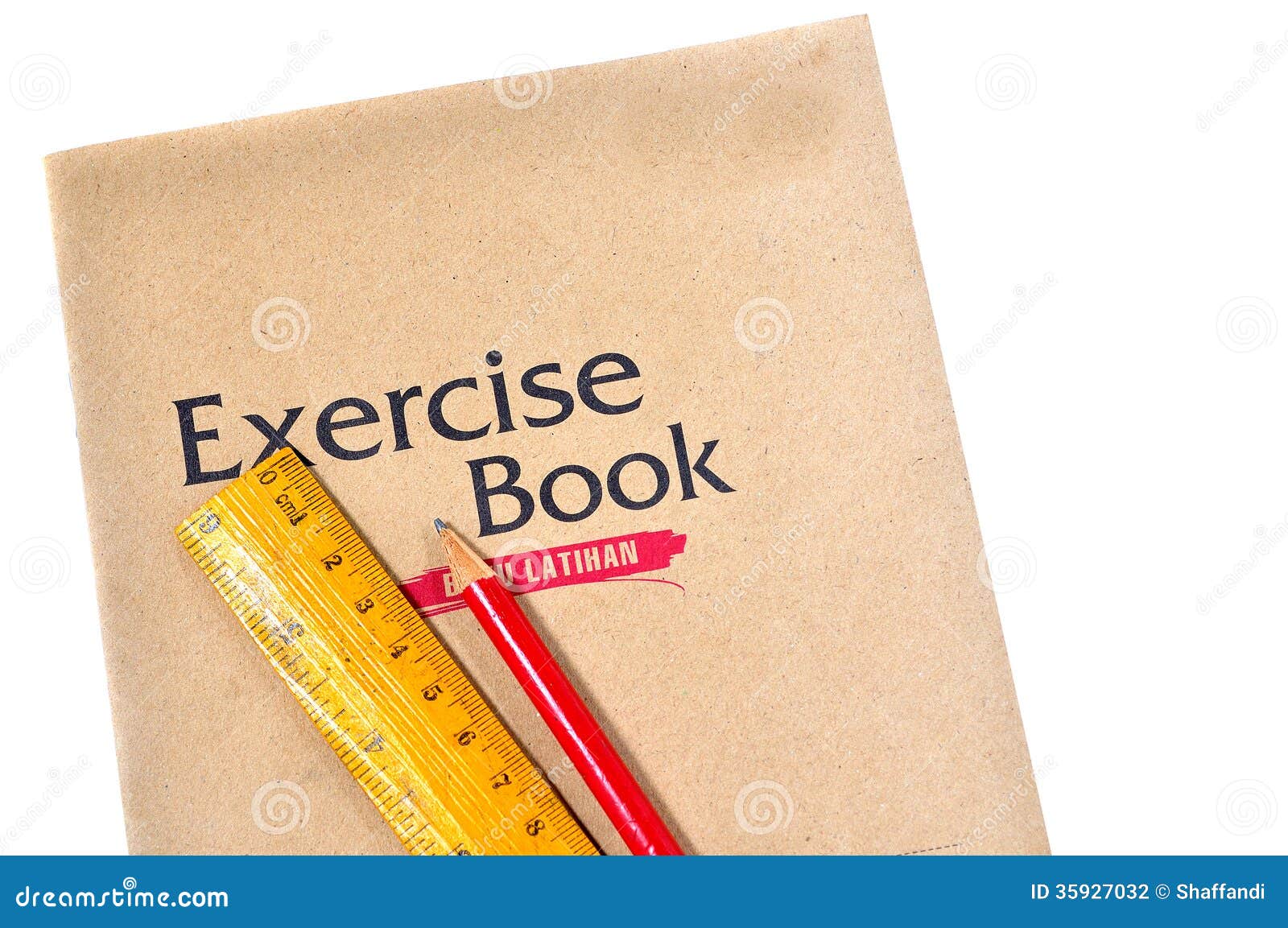 Book Ruler Pencil Stock Photos - Royalty Free Stock Images