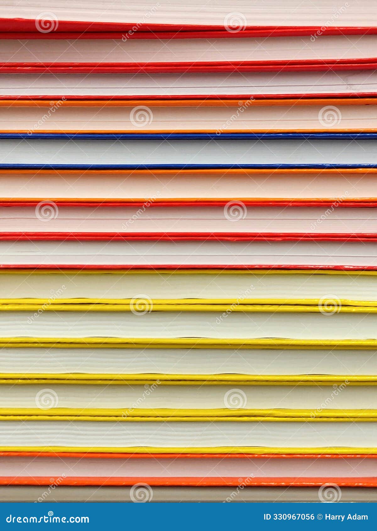 Exercise Books Stacked Different Colors Horizontal Stock Photo - Image ...