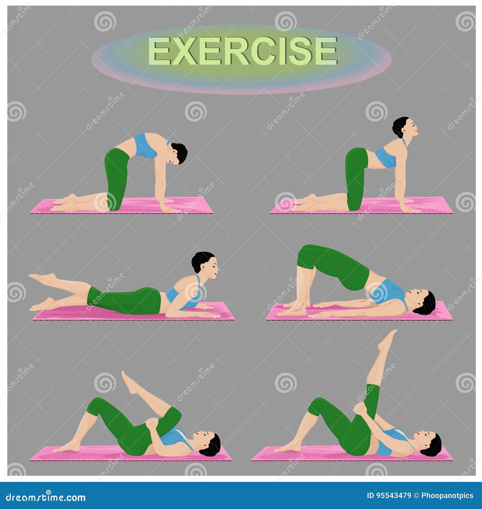 Exercise cartoon shape stock vector. Illustration of exercise - 95543479