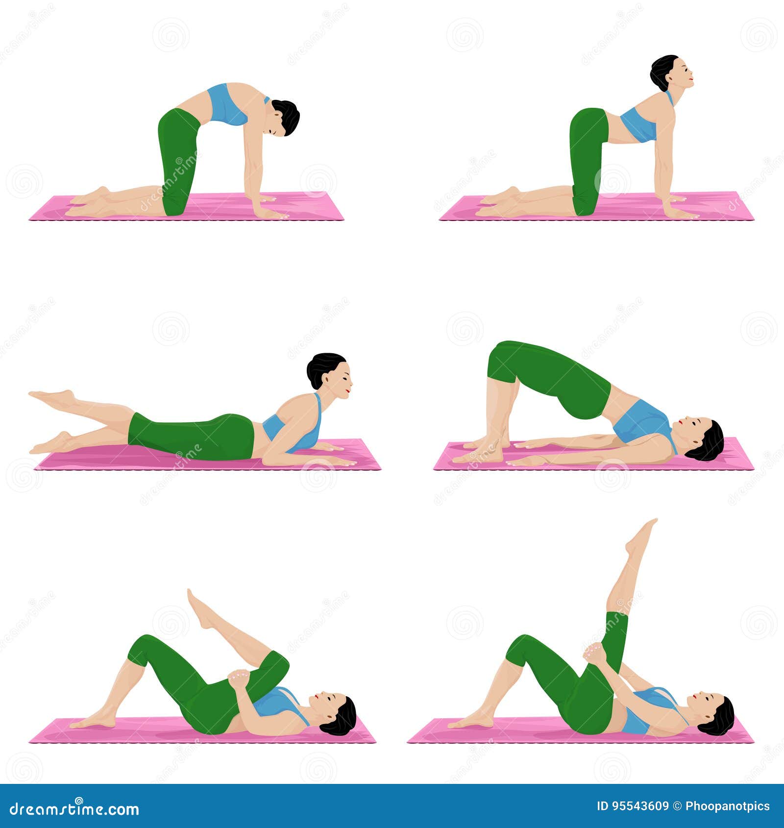 Exercise cartoon shape stock vector. Illustration of line - 95543609