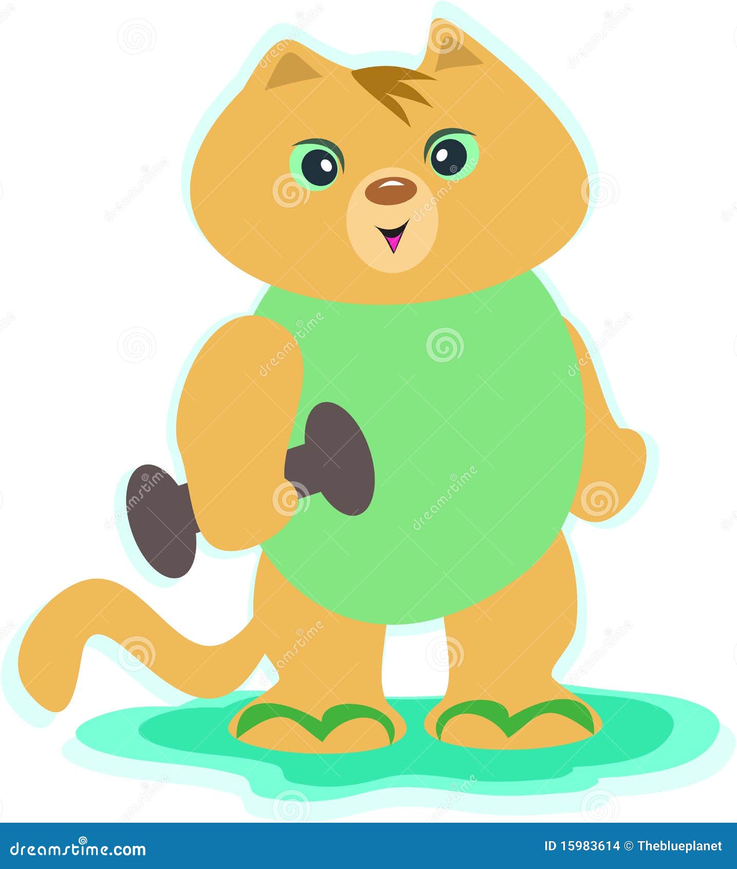 Exercise Cat stock illustration. Illustration of workout - 15983614