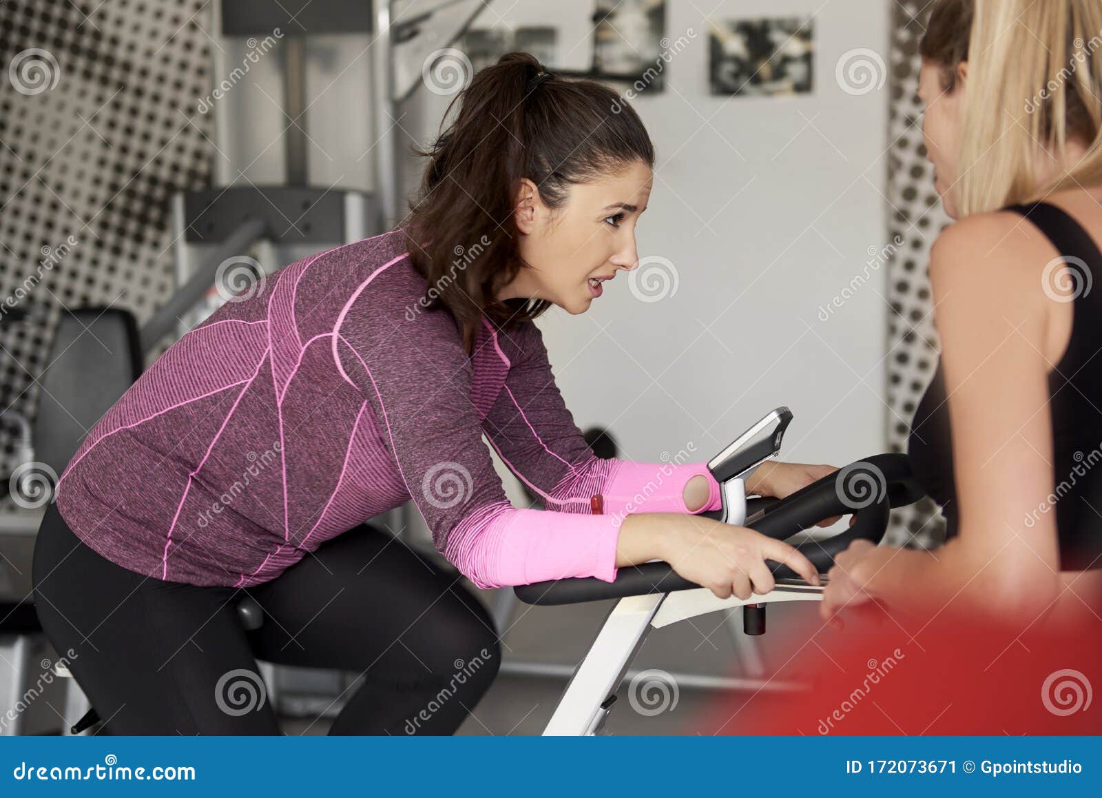 Exercise Challenges between Fit Couple Stock Image - Image of ...