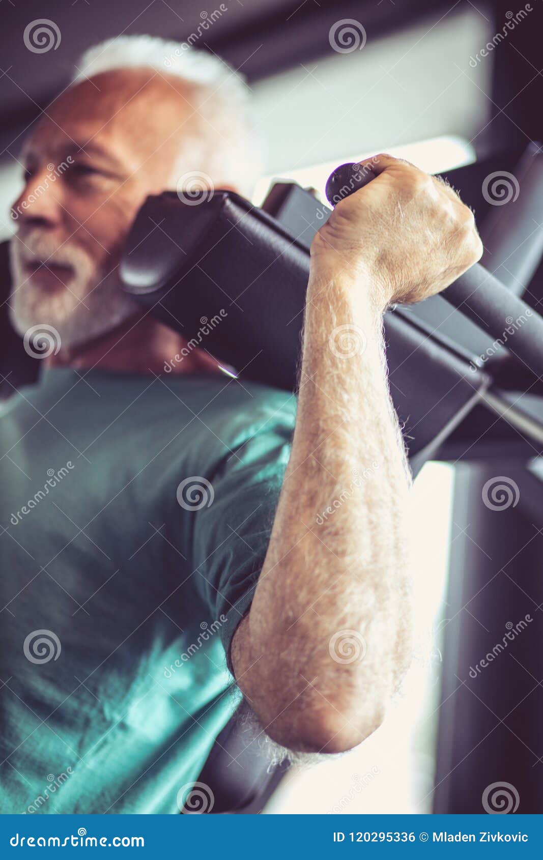 Exercise for Chest and Hands. Stock Photo - Image of athlete, body ...