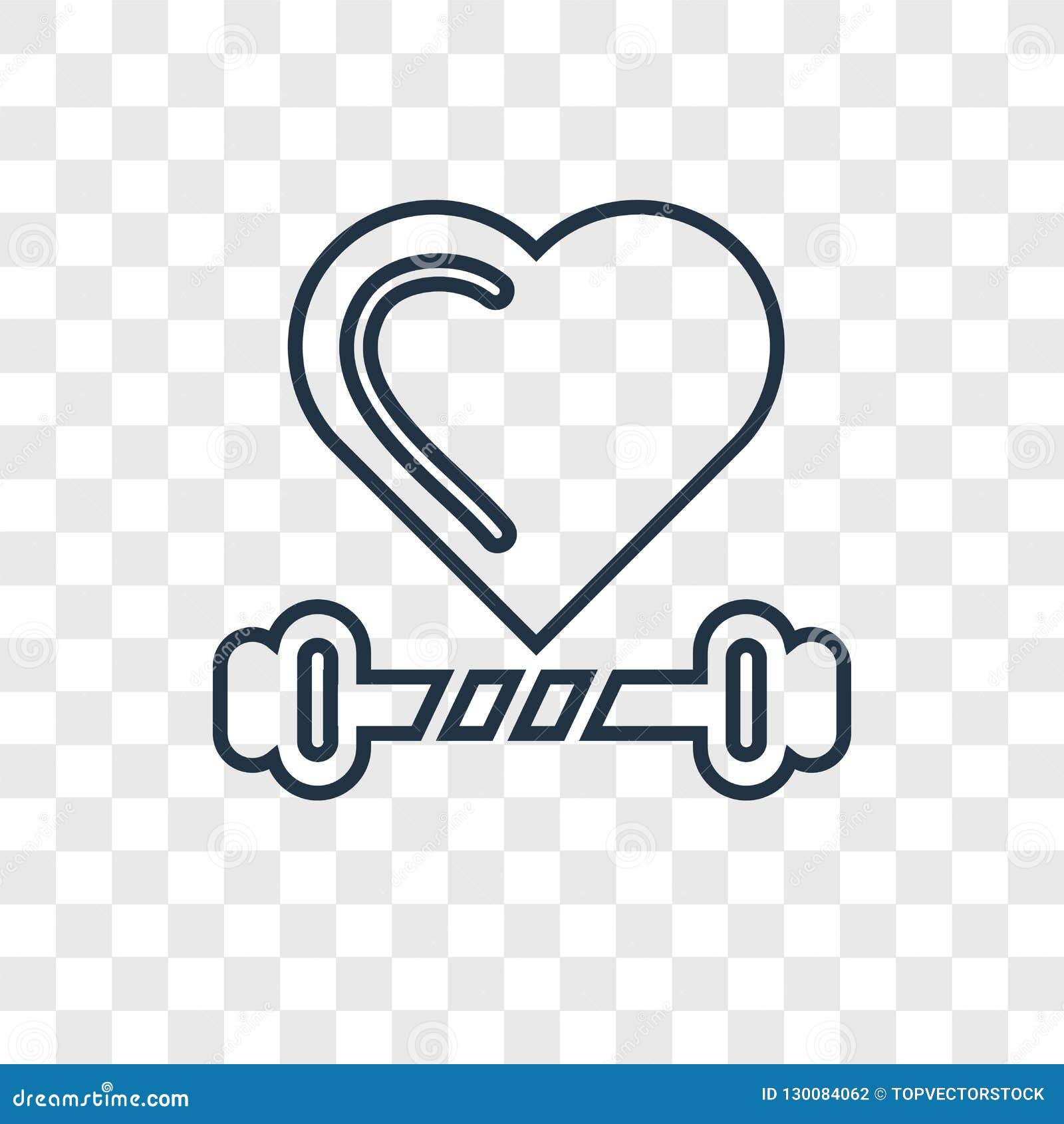 Exercise Concept Vector Linear Icon Isolated on Transparent Back Stock ...