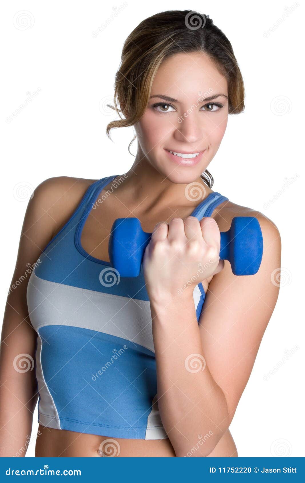 Exercise Girl stock photo. Image of young, dumbbells - 11752220