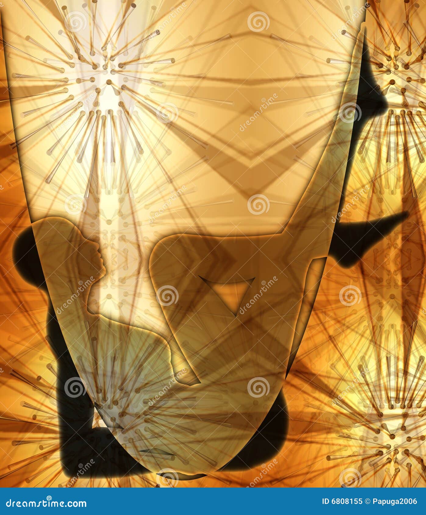 Exercise in golden circle stock illustration. Illustration of outline ...