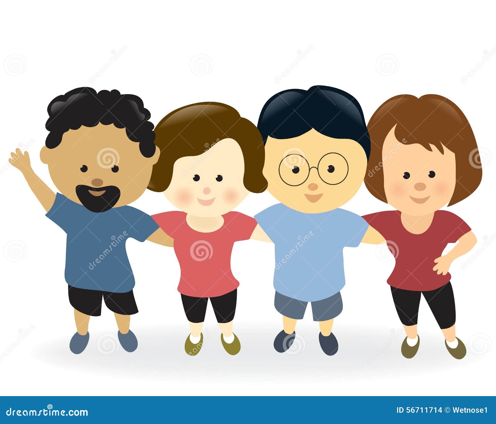 Exercise group together stock vector. Illustration of people - 56711714