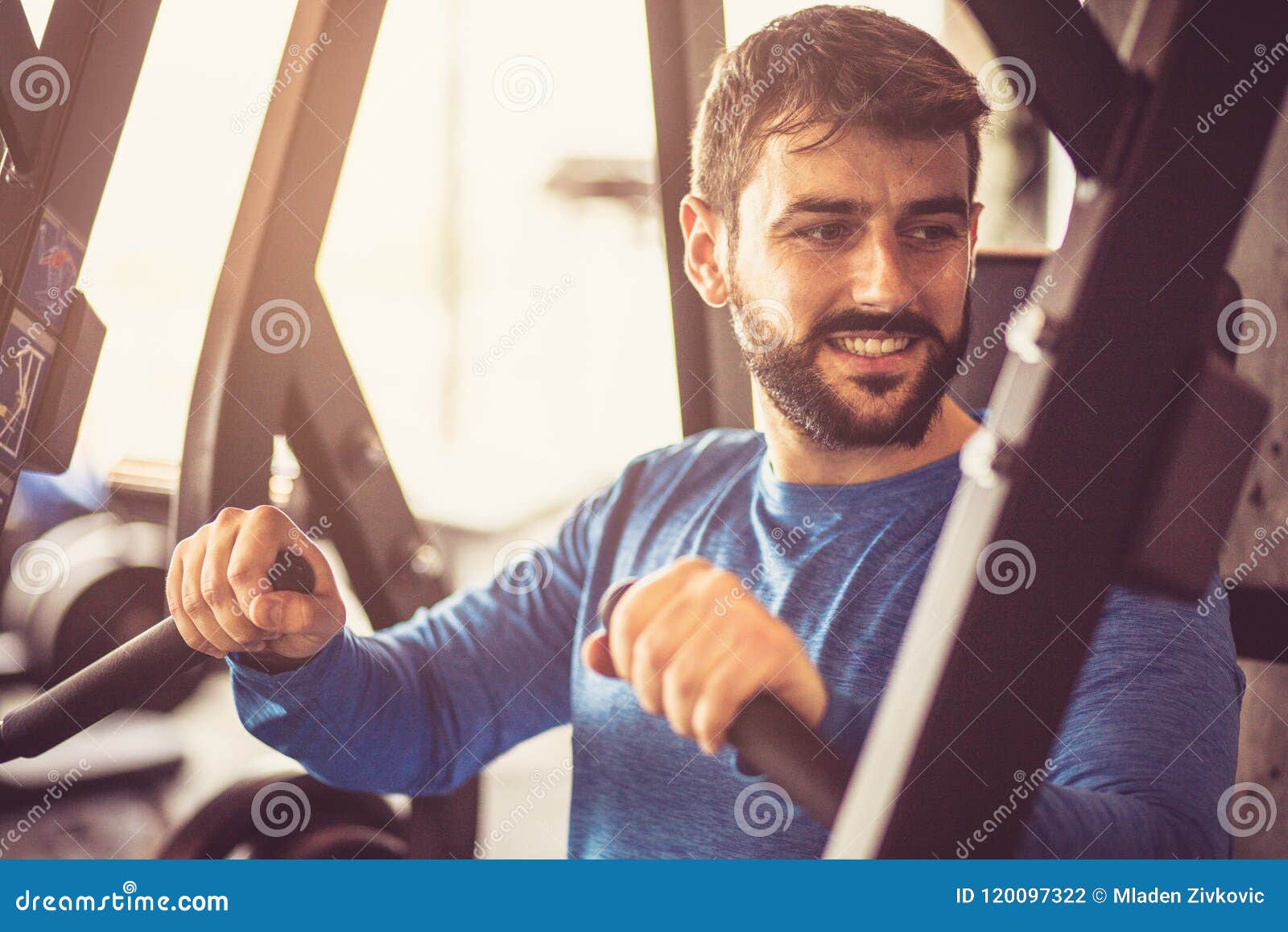 Exercise for hands. stock photo. Image of fitness, build - 120097322