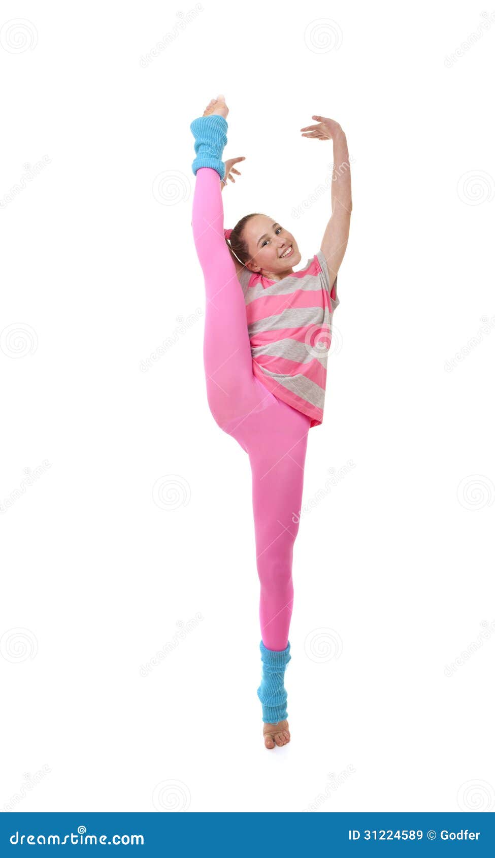Exercise kid girl or child stock image. Image of healthy - 31224589
