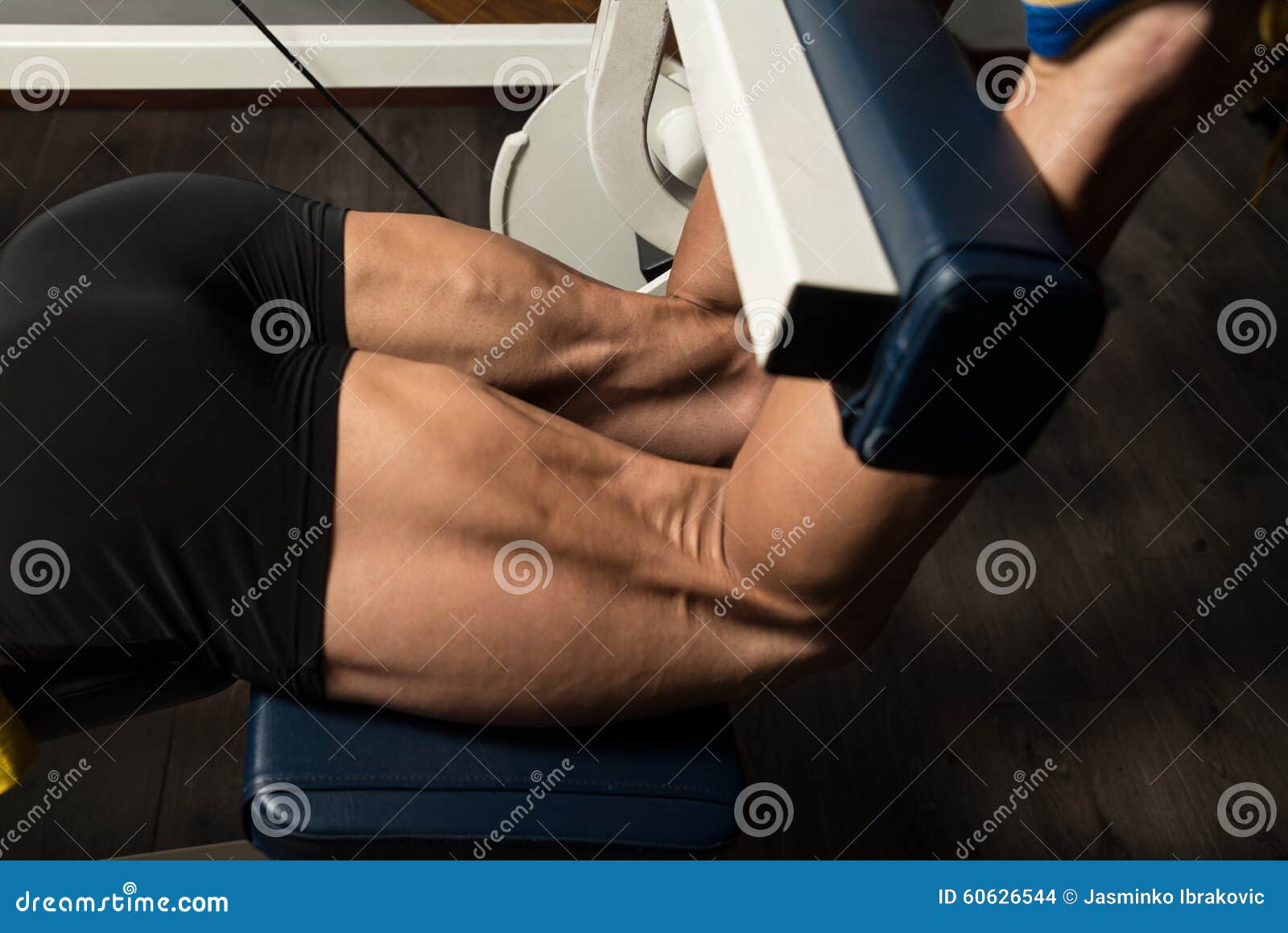 Exercise for Legs Hamstrings Stock Photo - Image of build, abdominal ...