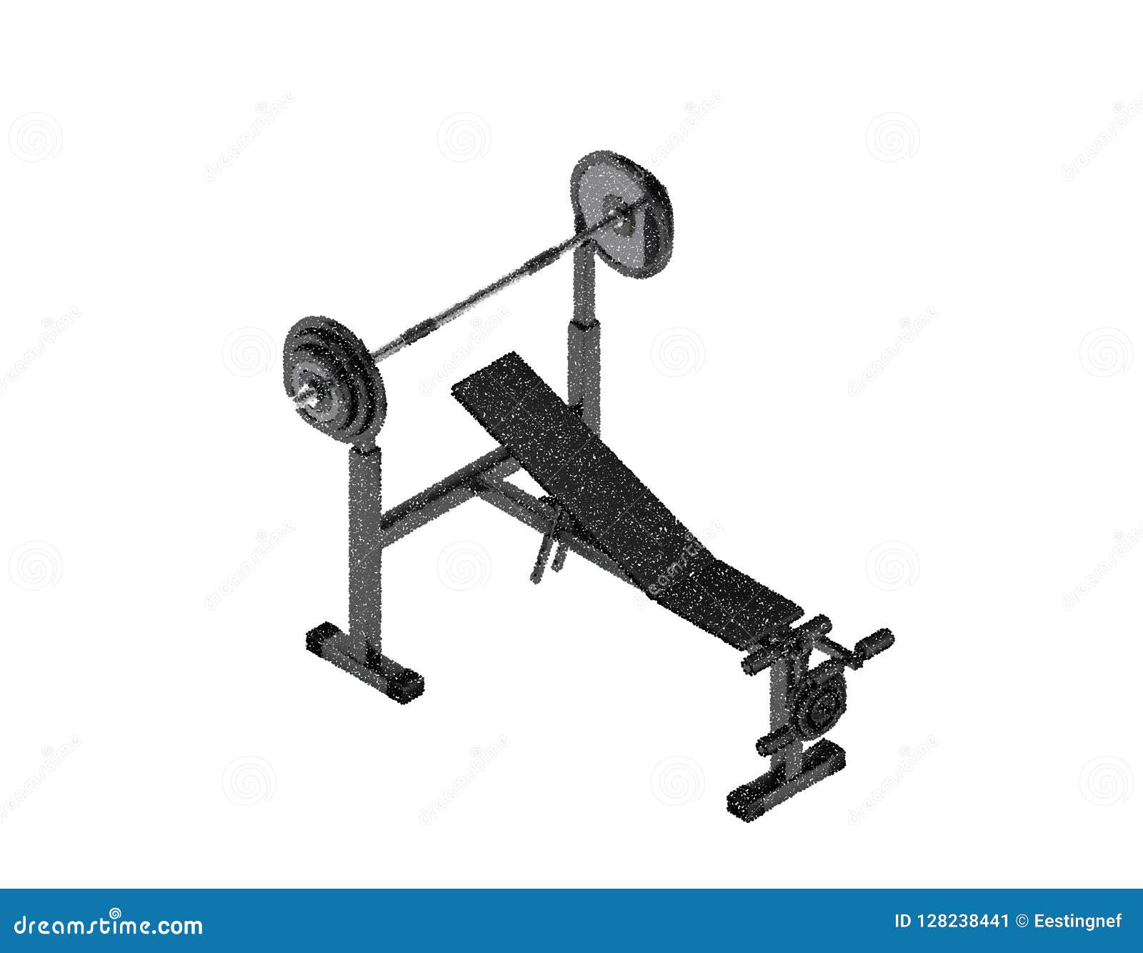 Exercise Machine. Isolated on White Background. Isometric Projection ...