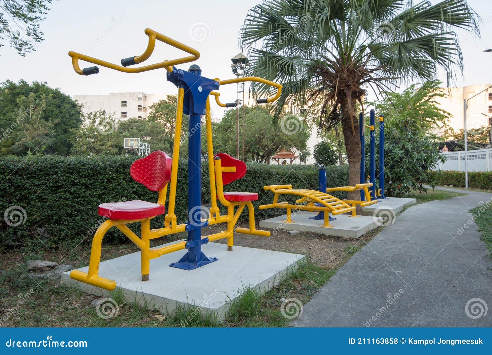 Exercise Machine Playground Stock Photo - Image of sport, bodybuilding ...