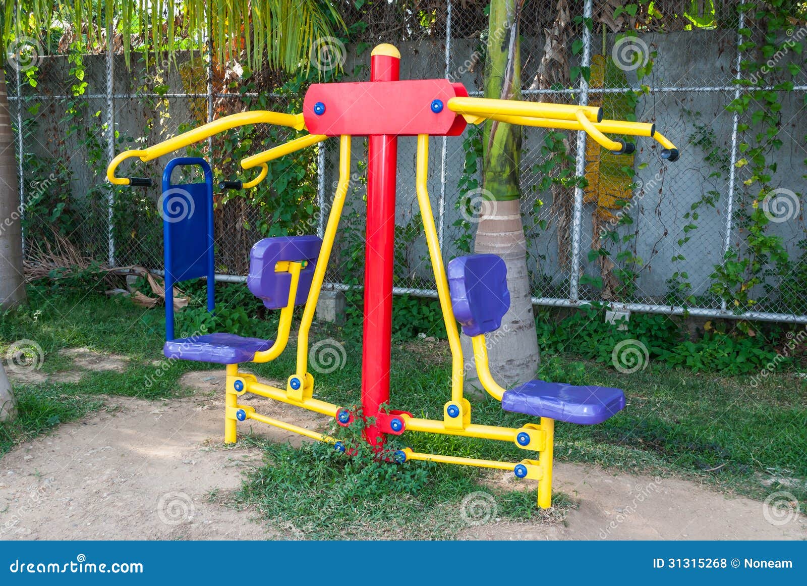The Exercise Machine in Public Park Stock Photo - Image of sport ...